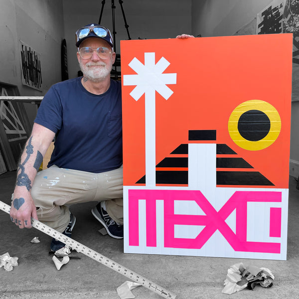MEXICO CITY / ORIGINAL / 30X40 - TIM-SCAPES