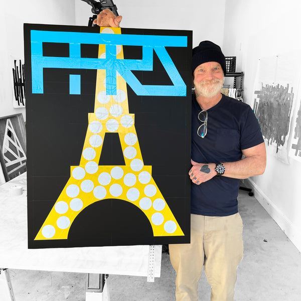 PARIS / EIFFEL TOWER / ORIGINAL / 30X40 - TIM-SCAPES
